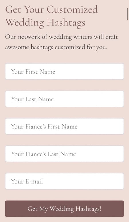 7 Tips For Creating The Best Wedding Hashtag