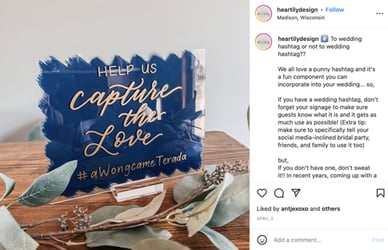 7 Tips For Creating The Best Wedding Hashtag