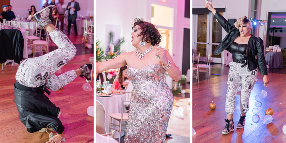 Tropical Drag-Themed Wedding in Sacramento