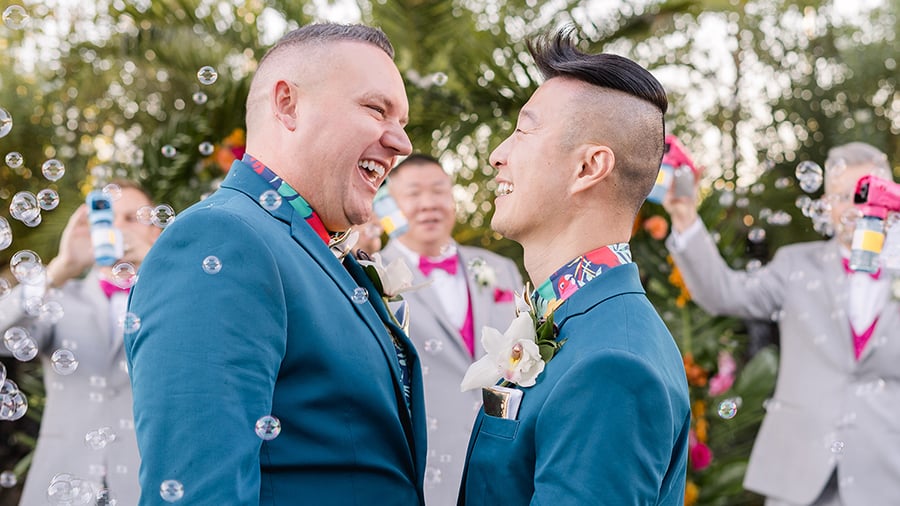 Tropical Drag-Themed Wedding in Sacramento