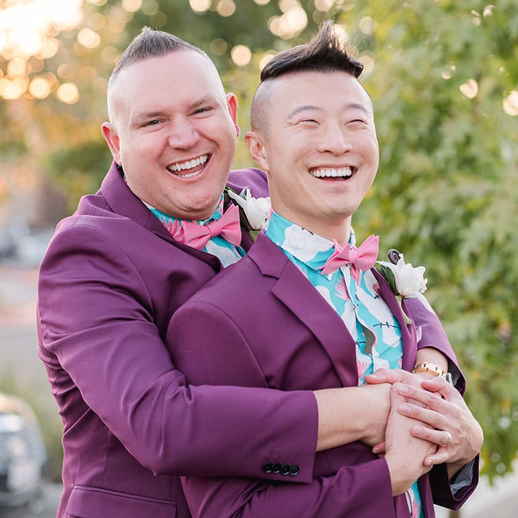 Tropical Drag-Themed Wedding in Sacramento